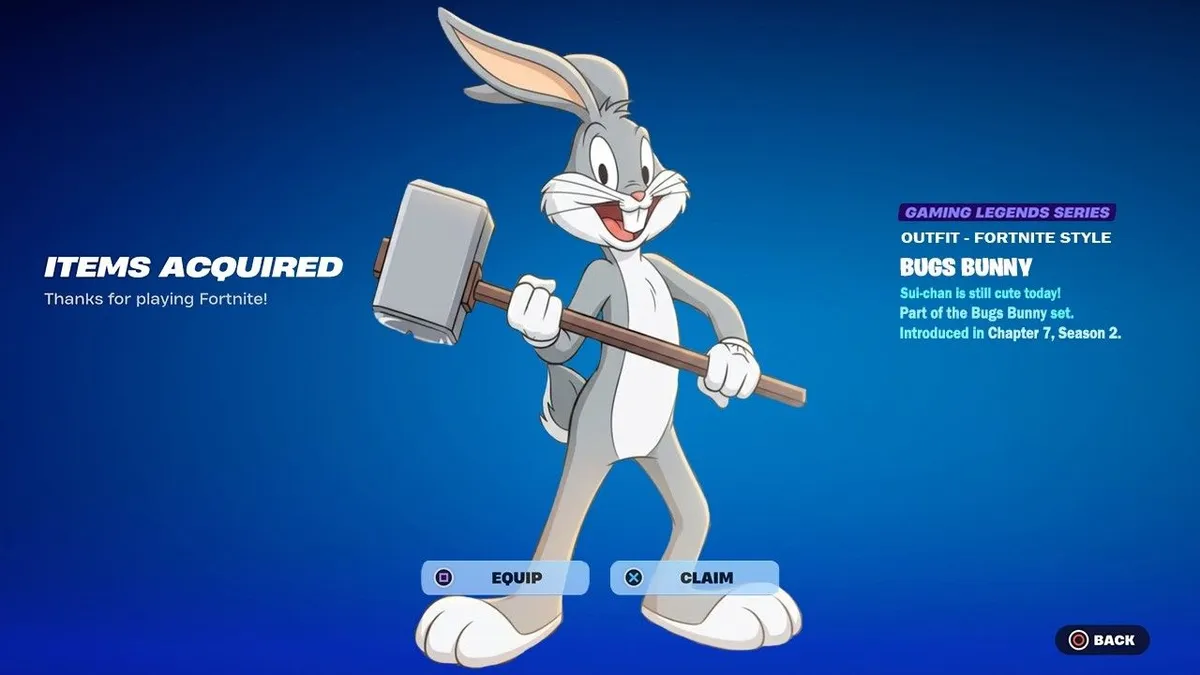 Fortnite adiciona skin do Pernalonga — veja como desbloqueá-la | EGW.News